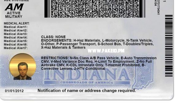 Indiana Fake Driver License - Buy Fake Id | Best Scannable Fake ID Online