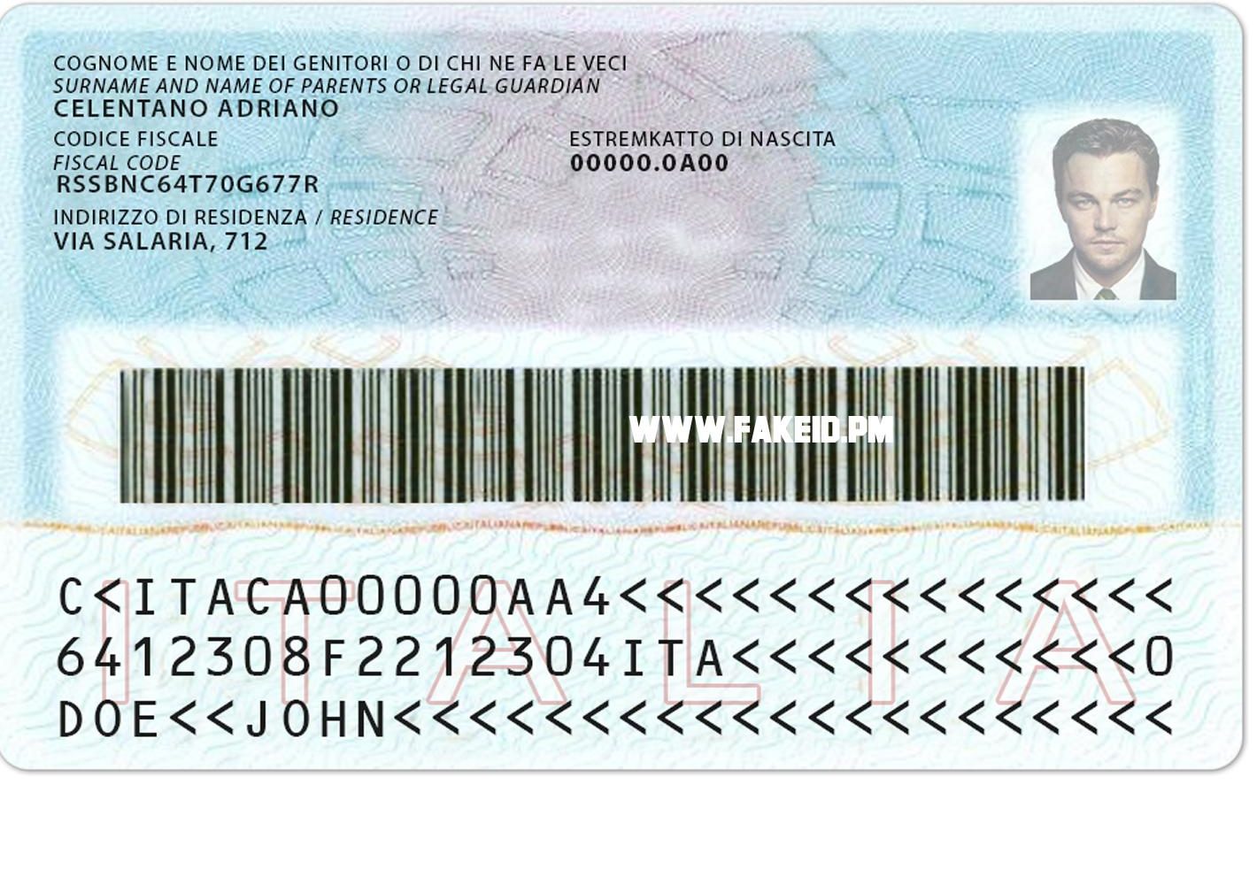 Italy Fake Id Card Scannable - Fake Id Online | Buy Best Fake IDS